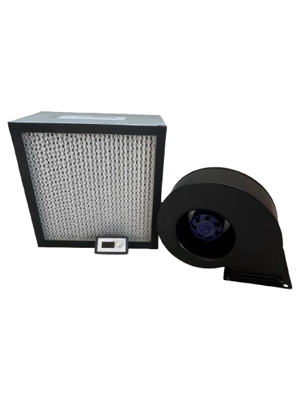 Laminar Flow Hood Kit | 12"x12"x6" H14 Deep Pleat HEPA Filter, Blower ...